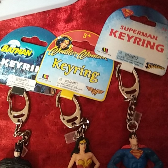 DC, Marvel | Accessories | Batman Wonder Woman Superman Key Chains Lot ...